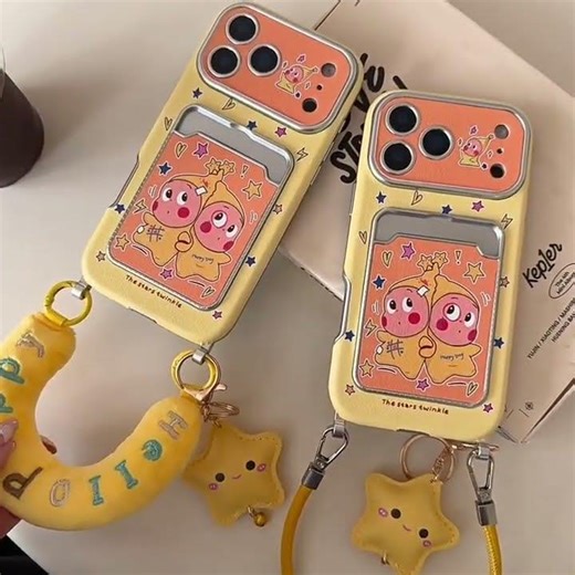 Starry Sky phone case🤳🤳 + card holder 👝👝 + phone strap💫 #trendy #phonecase #iphonecase #case #cover