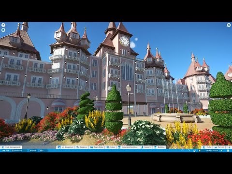 Let's Play Planet Coaster Episode 13 - Park Entrance & Hotel