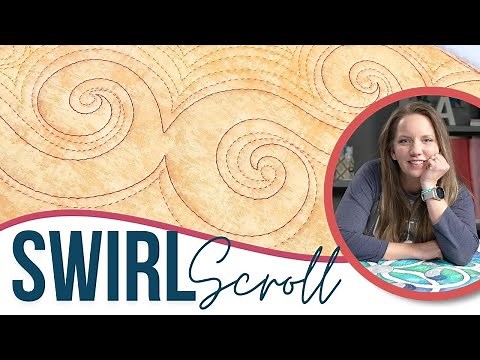 Machine Quilting the Swirl Scroll Design - Mastering Swirls FMQ Challenge with Angela Walters