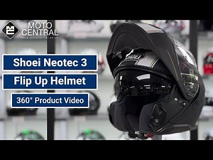 Shoei Neotec 3 Satori TC5 Black Flip Up / Modular Helmet | 360 Helmet View | Moto Central UK