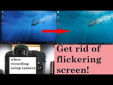 How to film a computer screen without lines flicker