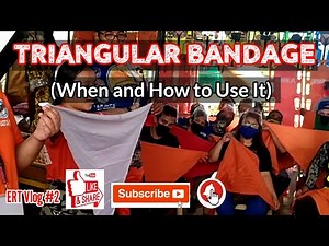 (ERT Vlog #2) TRIANGULAR BANDAGE - How to Fold, When and How to Use || Gel's Nook