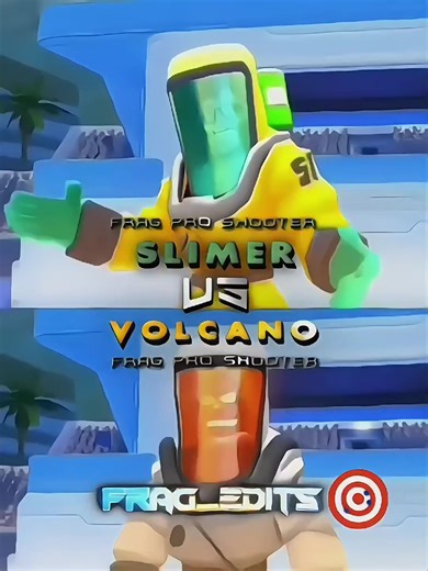 Slimer Vs. Volcano [Frag Pro Shooter] | Edit | #frag #Edit #shorts @FRAG