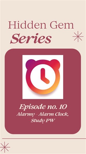 CEI (E-Cell)-JIM Noida on Instagram: "Episode 10 of Hidden Gem Series is here✔️ Say goodbye to oversleeping. Alarmy doesn’t play🔔"