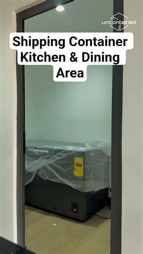 Proof that container homes can have stunning kitchens and dining areas. #shippingcontainerhouse