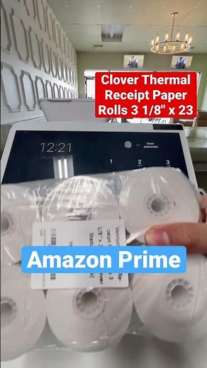 Clover Thermal Receipt Paper Rolls 3 1/8" x 23