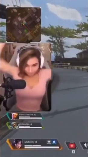 Alinity throws cat milo while playing Apex Legends