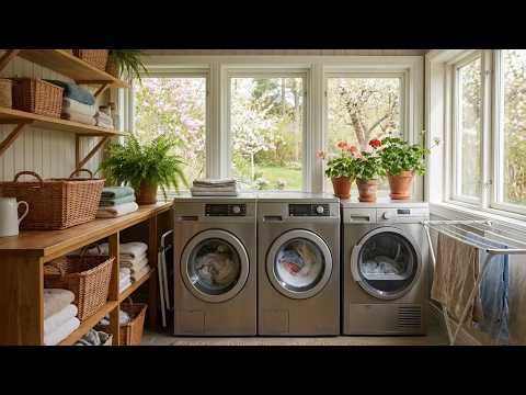 Washing machine 12 hour. ASMR sounds. N90