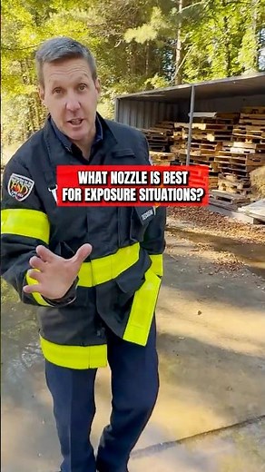 Which nozzle works best for exposure fires? #firefighter