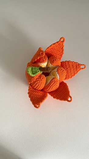 58K views · 829 reactions | I think this is a good interactive crochet toy for toddlers learning: peelable orange table decor/ keychains for selling, baby's toy  #crochet #crocheting #crocheters #orange #crochettoy #keychains #crochetideas #creative #creative_art_king #crochetcoaster #coaster #crochetinspo #crochetinspiration #toys #toycollection #crochettoys #peel #fruits #crochetfruit | Crochet Nature | Facebook