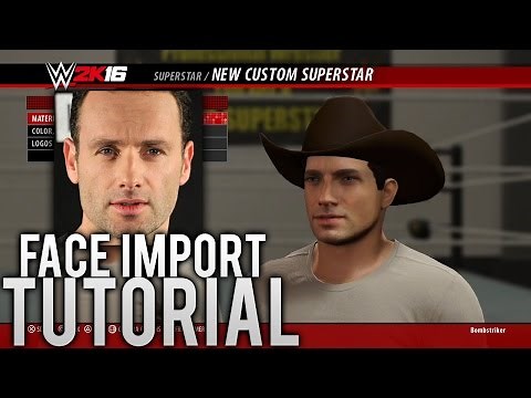 WWE 2K16 - How to Import Your Face Photo