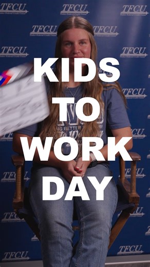 2.5K views · 53 reactions | Kids to Work Day is one of our favorite days at TFCU! This year, we asked our tiny execs the hard hitting questions, like what does your parent actually do all day? | Tinker Federal Credit Union | Facebook