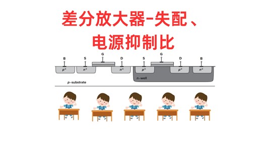 【从零开始学芯片设计】第32课-差分电路失配、电源抑制比