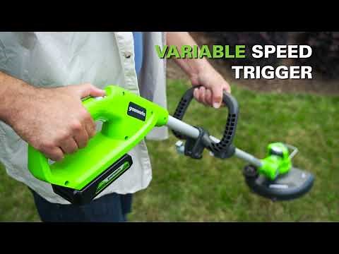 Greenworks 12in String Trimmer convert to cutting BLADE for trimming on sidewalks