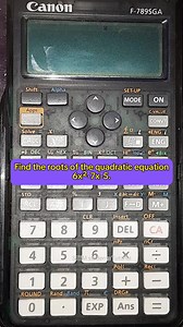 Calculator Technique: Roots of Quadratic Equation #math #reels #tutorial | STEM students PH