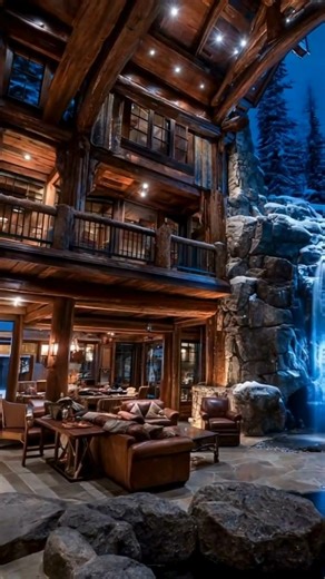 🕯️ Hidden Cave Lodge with Private Pool & Waterfall Magic ✨ - This isn’t a fantasy movie—this is real luxury living! 😍 With towering stone walls, a glowing candlelit pool, and a literal waterfall flowing inside, this rustic-meets-magical lodge is a bucket list dream. Ready to escape here? 🌿🔥 #LuxuryRetreat #CaveLodge #RusticLuxury | Courtney's World