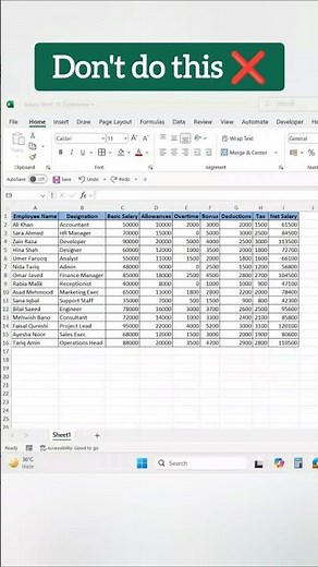 How to Hide or Unhide Columns in Excel | Easy to understand #excel #columns