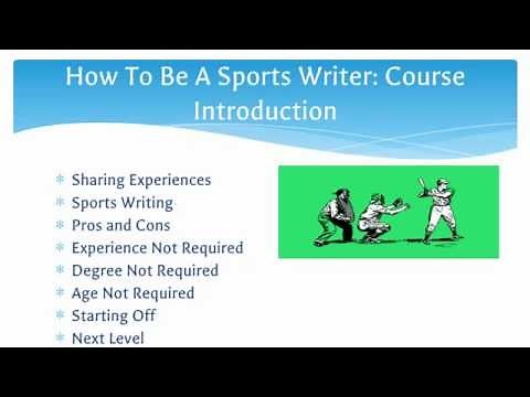 Sports Writing 101: So You Want To Be A Sports Writer?