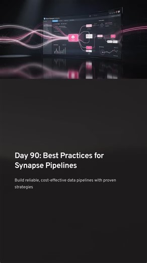 Durga Jobs on Instagram: "⚡ Build pipelines that never fail you! 💡Synapse best practices: use parameters, monitor runs, secure with Key Vault, and design for incremental loads. 👉Learn real-world pipeline design hands-on at DURGASOFT. 📞 9246212143 | 🌐 www.durgasoftonline.com #AzureSynapse #SynapsePipelines #AzureTraining #DURGASOFT #MicrosoftAzure #BigData #DataEngineer #ETL #LearnWithDurga"