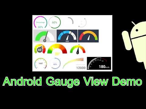 Android Gauge View Demo
