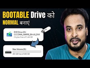 Convert BOOTABLE Drive to NORMAL Drive (2023) | Bootable Pendrive ko Normal Pendrive kaise banaye