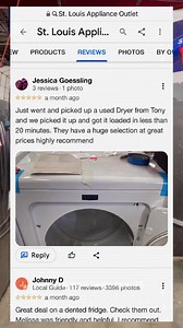 St. Louis Appliance Outlet five star reviews | Appliance Wholesalers