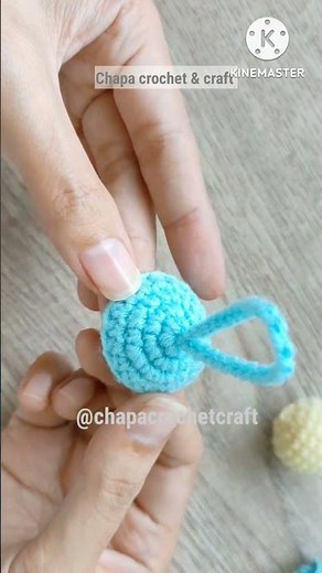 💙Crochet Worry Worm Keychain Free pattern Tutorial on YouTube step by step #crochet #shorts