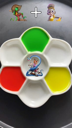 ZooTopia 2 Color Mixing (Part30)#zootopia #colormixing#diy #art #drawing #satisfying