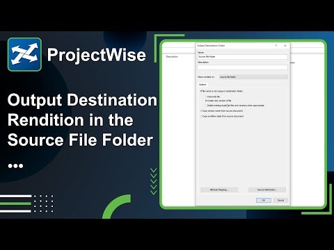 Lesson 8: Output Destination Rendition in the Source File Folder