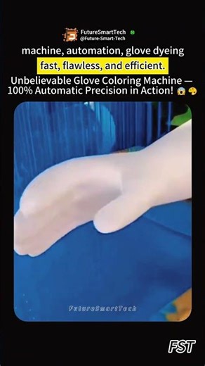 Unbelievable Glove Coloring Machine — 100% Automatic Precision in Action! 😱🎨