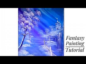 EASY! CASTLE FANTASY PAINTING Tutorial 🎨🖌️ limited Palette