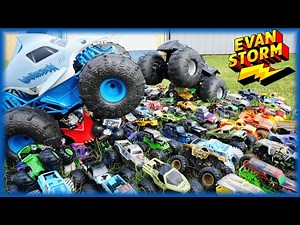 40 Minute of RC Monster Truck Compilation Challenge Events at the Beach and in Backyard