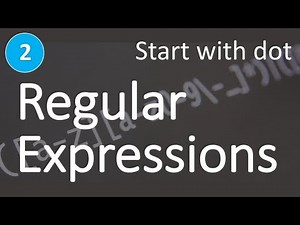 Regular Expressions (RegEx) Learn and Master | Start with DOT #2