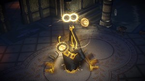10K views · 126 reactions | We're continuing the week by introducing another Temple-themed cosmetic effect. Tomorrow we'll complete this series with the Armour Pack and Wings, but in the meantime check out the Temple Portal Effect. Made to match the Temple style, this hand-shaped portal is decorated with glowing lines and golden symbols whirling around. https://www.pathofexile.com/shop/category/new-items | Path of Exile | Facebook