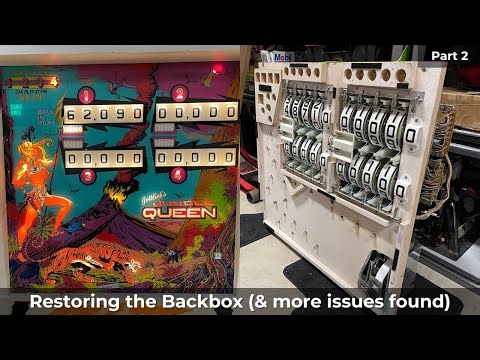 Gottlieb Jungle Queen Pinball Restoration Part 2: Restoring the Backbox and fixing final issues