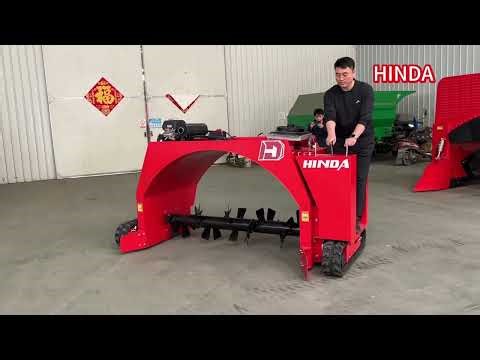 Boost Your Composting Game with Our Gas-Powered Mini Track Compost Turner!