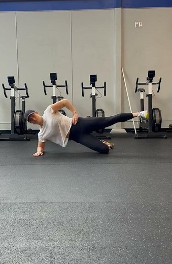 Side Plank Hip Abduction Hold - Modified