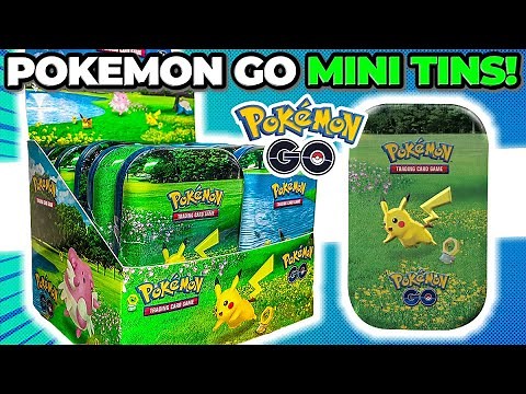 Pokemon GO Mini Tins Case OPENING! (10 Tins)