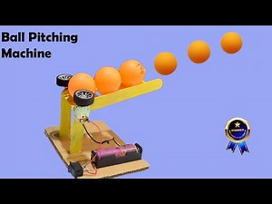 How to make Ball Pitching Machine - Stem Project for kids - Science exhibition model for school