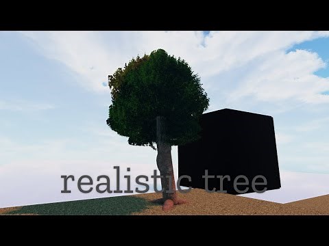 realistic tree speedbuild - obby creator
