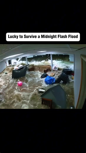 Lucky to survive a midnight flash flood #flood #survival