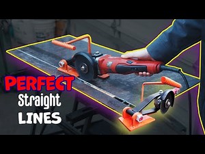 How to build a STRAIGHT CUT JIG for an Angle Grinder