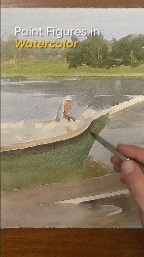 How to paint figures in watercolor. #watercolor