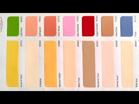 best interior Berger colour combination chart with colour code | color catalogue Berger paints