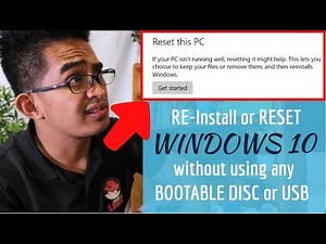 REINSTALL | RESET Windows 10 without using any bootable disc | USB | Factory Settings