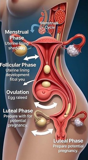 Female Period Cycle Explained in 3D Medical Animation Video #anatomy #3danimation #fertilization