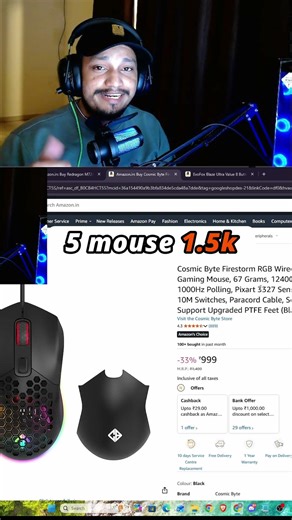 Don't Buy Random Gaming Mouse Instead Try These Under 1.5k #shorts #mousegaming