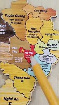 Bản đồ 34 tỉnh thành Việt Nam #hathithin #vietnam