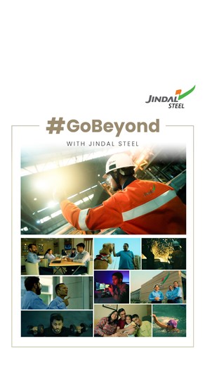 Jindal Steel India on Instagram: "The future is built by the minds that dare to dream, hands that persist and hearts that believe. At Jindal Steel, our people are the driving force behind transformation, from innovations in steelmaking to community development efforts. Because that progress is powered by people who choose to build beyond boundaries. Here’s to those who dare to Go Beyond. #GoBeyond with Jindal Steel"