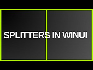 How To Use Splitters in WinUI. GridSplitter control